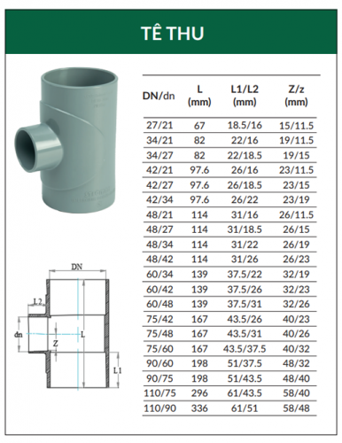 Tê thu uPVC - Ströman